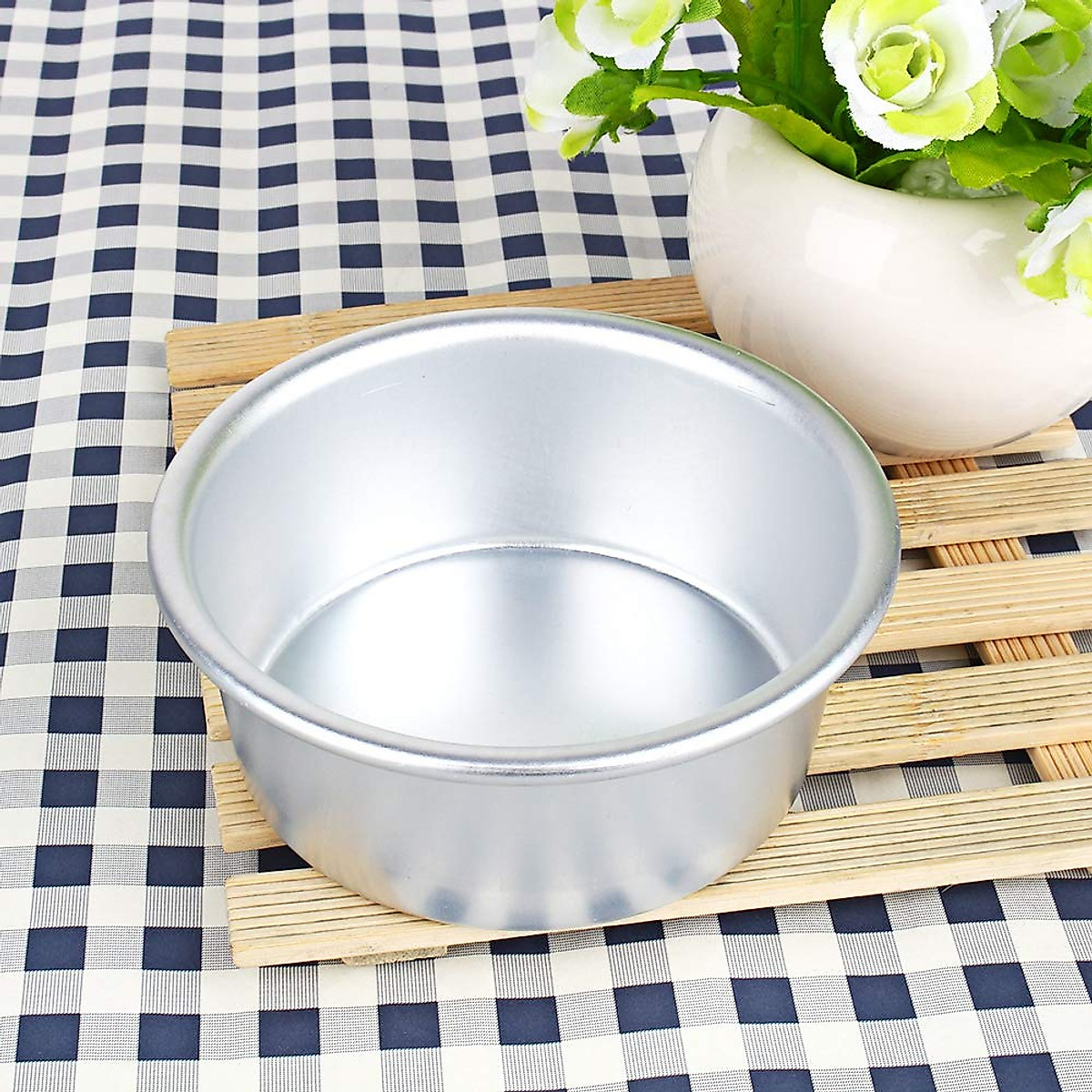 Small Cake Pan, 4 inch Cake Pan Aluminum Alloy Round Cake Pan Nonstick Circle Cake Pan Baking Mold Bakeware