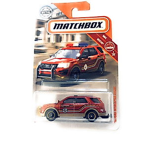 Matchbox 16 Ford Interceptor Utility Red/Orange 42/100 MBX Rescue 1/120