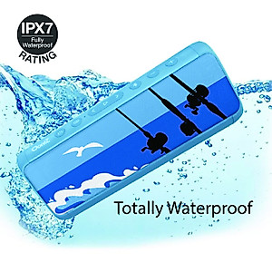 OontZ Pro Boat Portable Bluetooth Speaker, IPX7 Waterproof Wireless Speaker, Long Battery Playtime up to 15 hrs, Rich Bass, Crystal Clear Stereo Sound with Aux Input (H2O Blue)