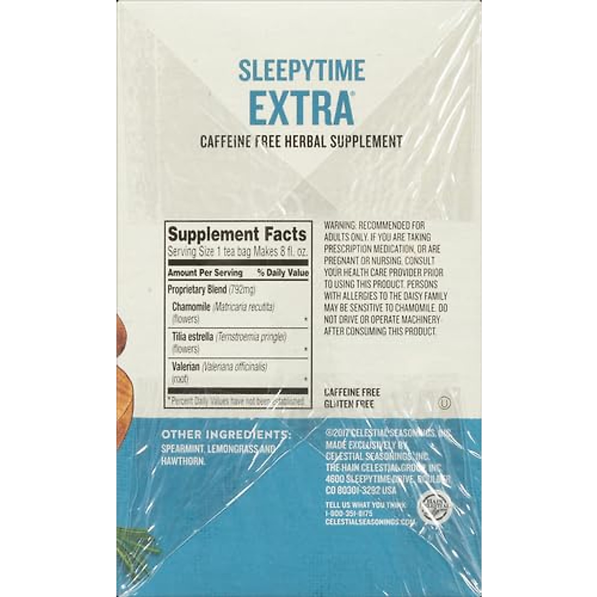 Celestial Seasonings Herbal Tea Sleepytime Extra, 40 ct