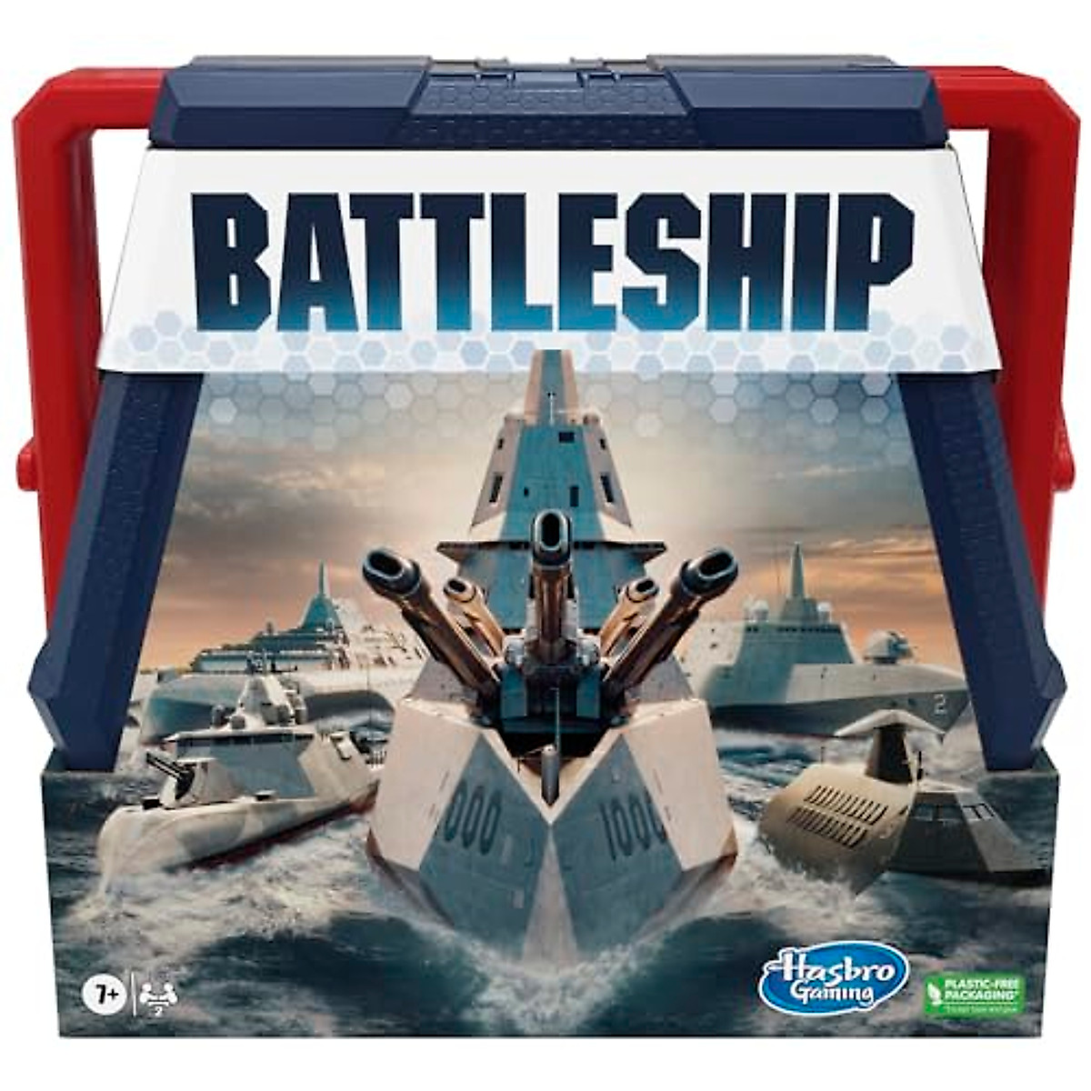 Hasbro Gaming Battleship Classic Board Game, Strategy Game for Kids Ages 7 and Up, Fun Kids Game for 2 Players, Multicolor