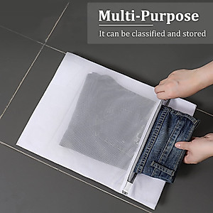 4 Pack Mesh Laundry Bags, Durable Washing Machine Wash Bags, Reusable Lingerie Laundry Mesh Wash Bags for Delicates Blouse, Bra, Bath Towel, Lingerie, Baby Clothes, Travel Organization Bag