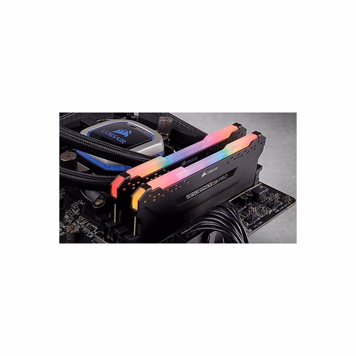 Corsair Vengeance RGB Pro 16GB (2x8GB) DDR4 4000 (PC4-32000) C18 AMD Optimized Memory – Black