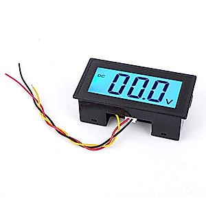 YB5135DB LED Digital Display Voltage Meter LCD Digital Display Three Wire Voltage Meter Monitor Voltmeter Voltage Tester Panel Voltage Monitor (DC0-500V)