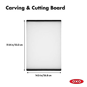 OXO Good Grips Plastic Carving & Cutting Board and Good Grips 2-Piece Plastic Cutting Board Set (Pack of 1)