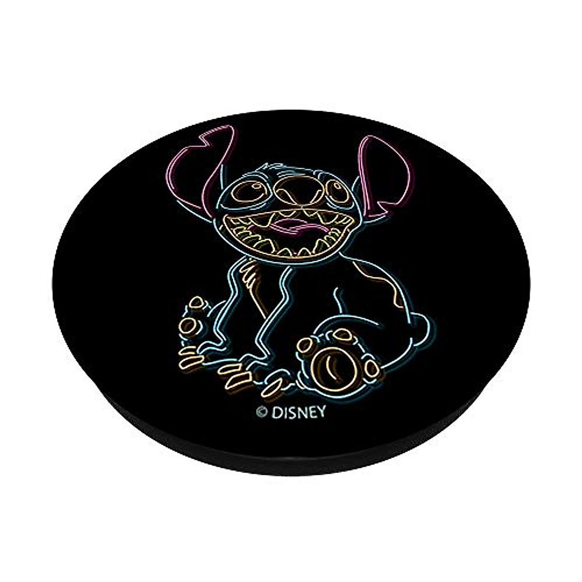 Disney Lilo & Stitch Neon Line Art PopSockets PopGrip: Swappable Grip for Phones & Tablets