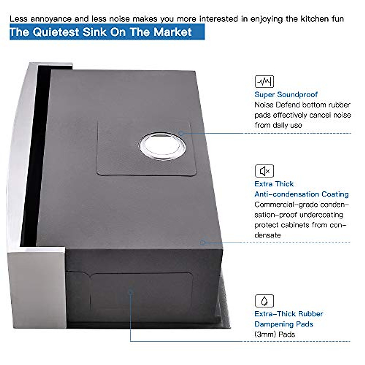 33 Inch Farmhouse Sink Workstation-Bokaiya 33x22 Stainless Steel Farm Sink Apron Front Workstation Kitchen Sink 16 Gauge Single Bowl Deep Kitchen Sink with Cutting Board