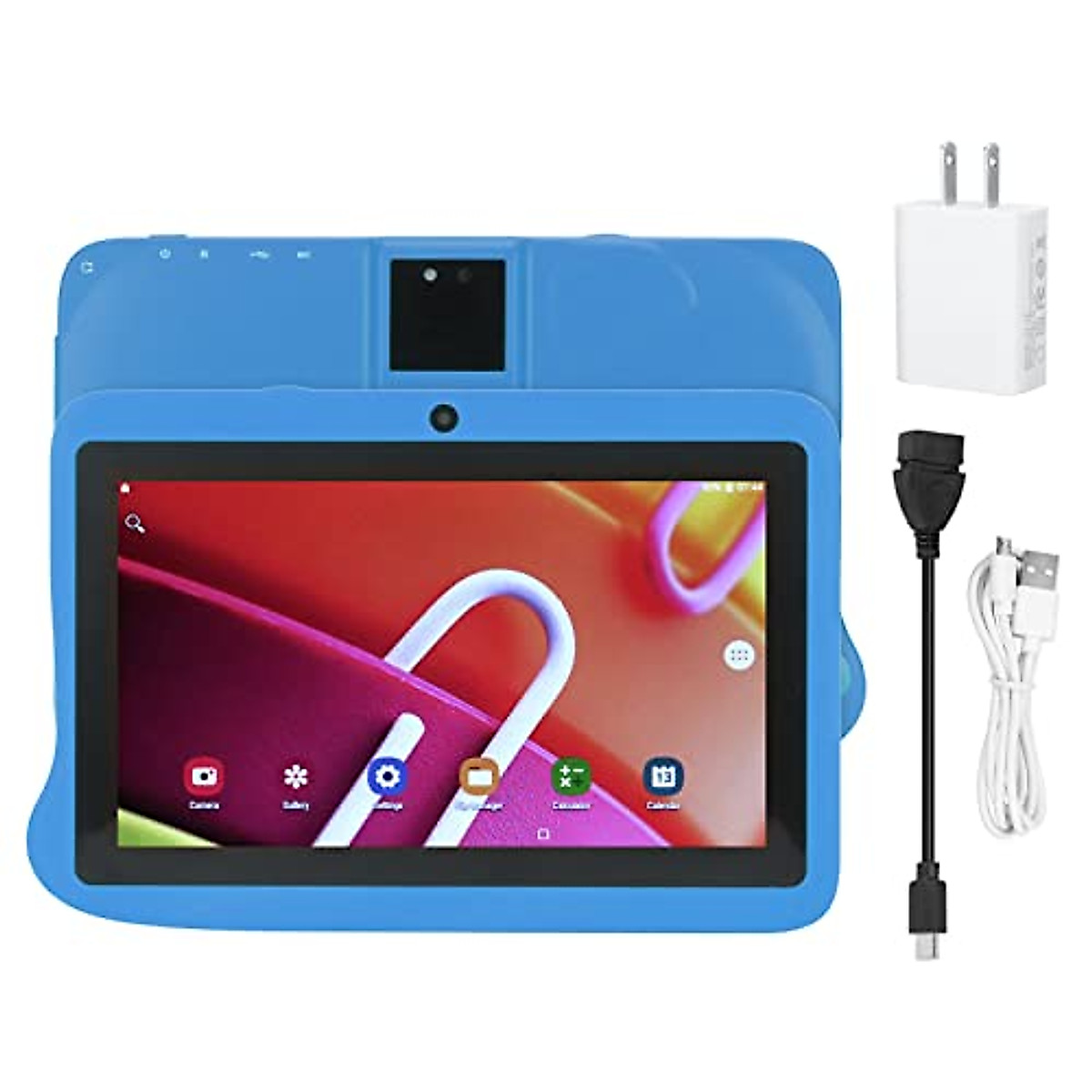 VINGVO Reading Tablet, 7 Inch Tablet Blue Octa Core CPU 5G WiFi HD IPS Screen for Gaming (Blue)