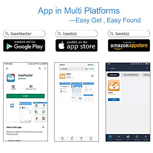 Iseebiz Automatic Pet Feeder with Camera, 3L App Control Smart Feeder Cat Dog Food Dispenser, 2-Way Audio, Voice Remind, Video Record, 6 Meals a Day for Medium Small Cats Dogs, Compatible with Alexa