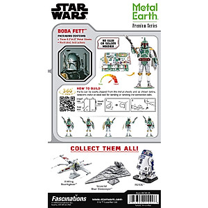 Metal Earth Premium Series Star Wars Boba Fett 3D Metal Model Kit