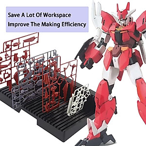 HOILUEYO DIY Model Shelf Stand, Plastic Parts Shelf, Placing Rack,Model Shelf,Placing Rack,Suitable for Many Types Making Accessories of Action Figures