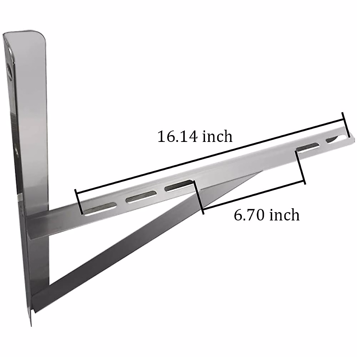 KJArrow Air Conditioner Bracket for 9000-36000BTU Condenser,Outdoor Wall Mounting Bracket Rust Free Stainless Steel Support Ductless Mini Split Air Conditioner Heat Pump System