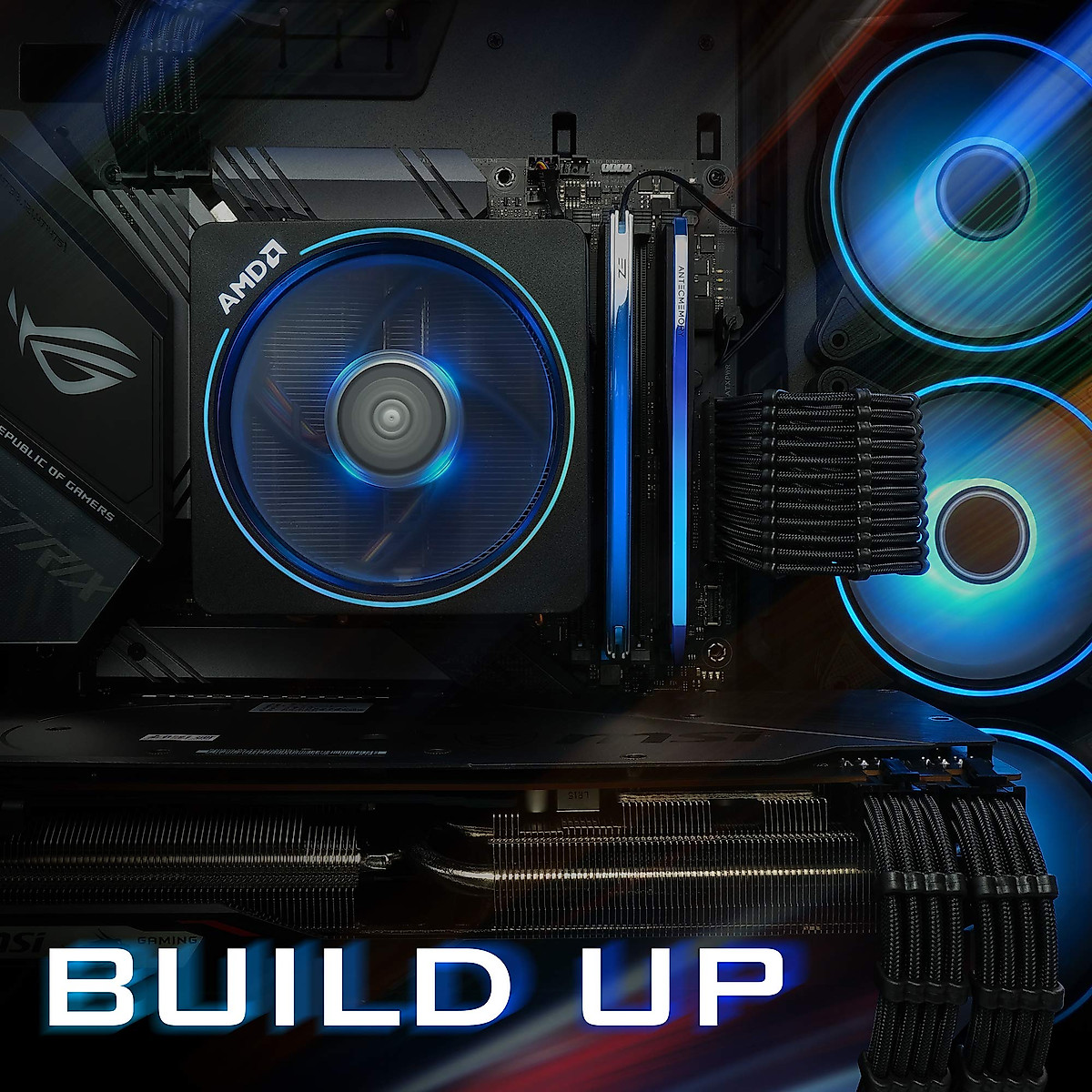 EZDIY-FAB PSU Cable Extension Sleeved Custom Mod GPU PC Power Supply Soft Nylon Braided with Comb Kit 24PIN/3x 8PIN to 6+2Pin/ 2X 8PIN to 4+4PIN-300MM/11.8in - Black