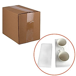 Belinlen 2 Pack 16 OZ Coffee Cup Simple Pure White Ceramic Cup Plain Large Tall White Ceramic Milk Tea Coffee Mug with Handle