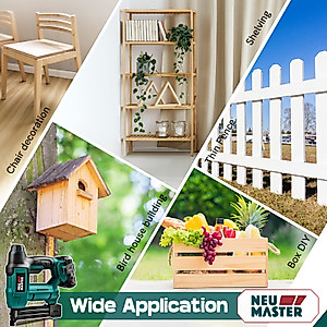 Cordless Nail Gun Battery Powered, NEU MASTER Battery Brad Nailer/Staple Gun NTC0023, 20V Max. 2.0Ah Battery and Charger Included for Upholstery, Woodworking and Carpentry