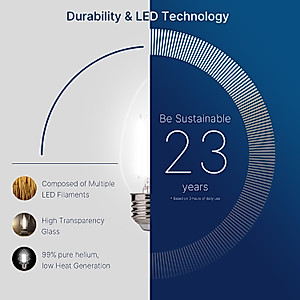 FLSNT 5000K Daylight Dimmable LED Candelabra Bulbs, 60W Equivalent, B11 E26 Base LED Chandelier Light Bulbs, 550LM, 12 Pack