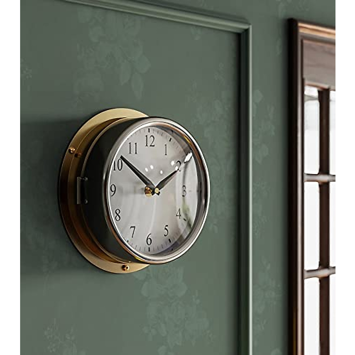 Dimoon 236"x17.7" Leaf Green Flower Thicken Advanced Texture Wallpaper Peel and Stick Green Leaf Floral Wallpaper Waterproof Contact Paper Grey Green Self Adhesive Wallpaper Removable Vinyl Roll