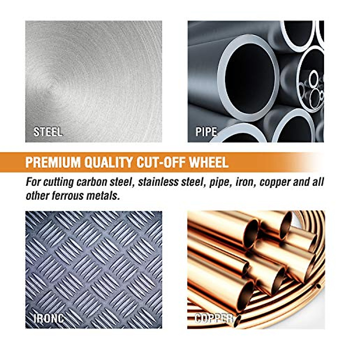 WORKPRO 20-Pack Cut-Off Wheels, 4-1/2 x 7/8-inch Metal&Stainless Steel Cutting Wheel, Thin Metal Cutting Disc for Angle Grinder