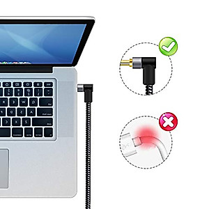 3.5mm Aux Cables, 90° RCA Audio Cable, 3.5mm to 2-Male RCA Stereo Splitter Cable 1/8" Right Angle TRS to RCA Straight Plug Audio Auxiliary Cord,Hi-Fi Sound, Nylon Braided (3.3ft/1m)