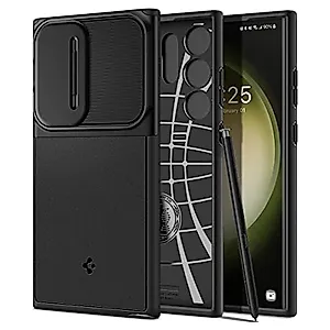 Spigen Optik Armor Designed for Galaxy S23 Ultra Case (2023) - Black