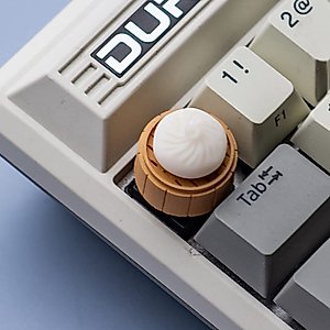 WAYUTO Magnetic Steamer Bun Keycap Esc Keycap R4 Keycap Gaming Keyboard Keycap Bun Stress Toy Keycap Replacement for Mechanical Keyboard MX Switch DIY Decoration