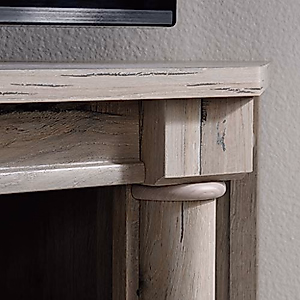 Sauder Palladia Corner Entertainment Credenza, for TVs up to 60", Split Oak Finish