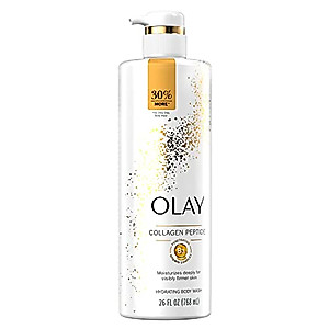 Olay Cleansing & Firming Body Wash with Vitamin B3 and Collagen, 26 fl oz (Pack of 4), White