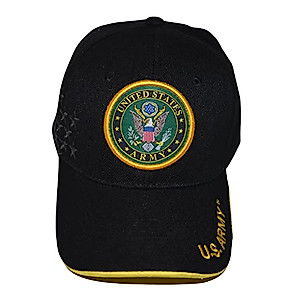US Army Hat Official Licensed Military Cap, Embroidered Military Baseball Cap for Men and Women