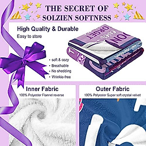 Solzien Turtle Blanket 60"x50", Turtle Gifts, Sea Turtle Gifts for Women, Turtle Ornament, Turtle Gifts for Turtle Lovers, Turtle Ornament, Turtle Birthday Decorations, Turtle Themed Gifts for Women