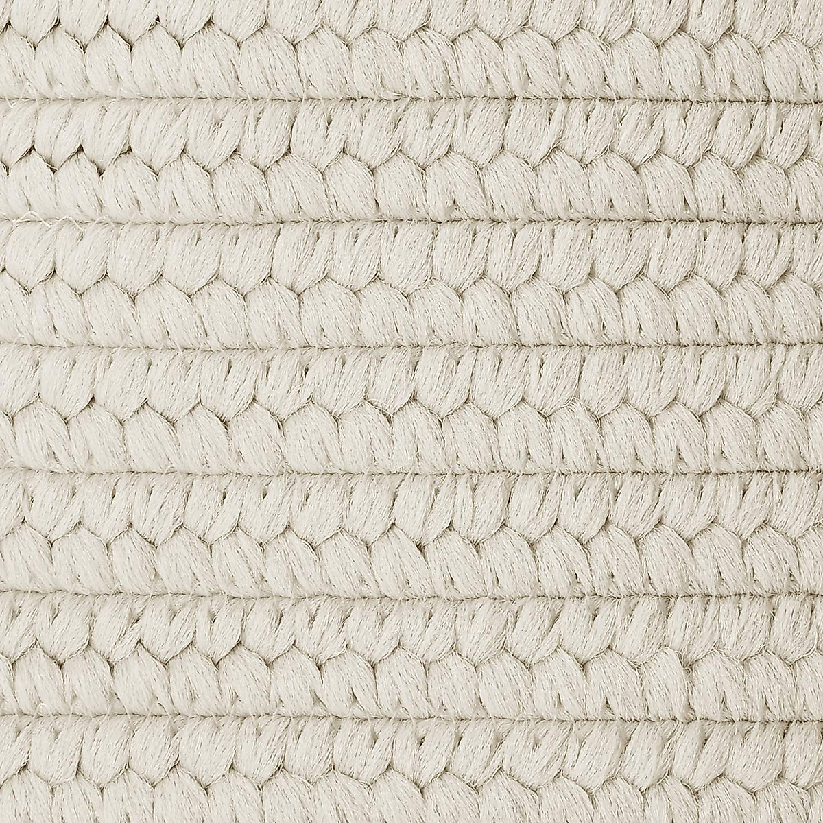 Simply Home Solid Braided Basket, 18"x18"x12", White