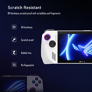 MES MERRY [3 Pack] Screen Protector for ASUS ROG Ally Handheld 2023, Tempered Glass 7 inch, Edge to Edge Full Cover