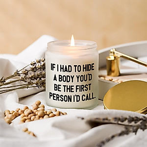 Funny Candle Gifts for Best Friend, Unique Friendship Gift for Women, Ideal Gifts for Christmas, Funny Birthday Present for Female, Bestie, BFF, Friends, Soul Sister, Soy Wax Lavender Scented Candles