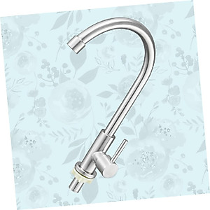 Gadpiparty Waterfalls Outdoor Kitchen Water Faucet Spaghetti Spoon Server Sink Faucets Waterfall Bath Taps Outdoor Faucets Kitchen Water Tap Outdoor Hose Faucet Single Cold Faucet Vertical