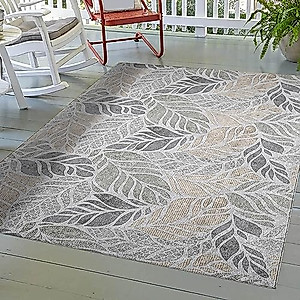 Dalyn Rugs Indoor/Outdoor Tropics TC3 Gray Washable 8' x 10' Rug
