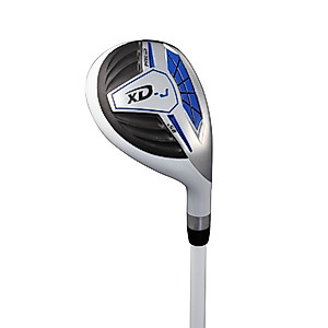 Remarkable Right Handed Junior Golf Club Set for Age 9 to 12 ( Height 4'4" to 5' ) Set Includes: Driver (15" ), Hybrid Wood (25*), #7, #9 Iron, Putter, Bonus Stand Bag & 2 Headcovers