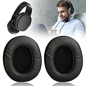 Replacement Ear Pads Ear Cups Repair Parts Protein Leather Memory Foam for Skullcandy Crusher 3.0 Wireless Hesh 3