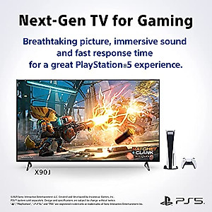 Sony X90J 55 Inch TV: BRAVIA XR Full Array LED 4K Ultra HD Smart Google TV with Dolby Vision HDR and Alexa Compatibility XR55X90J- 2021 Model (Renewed)