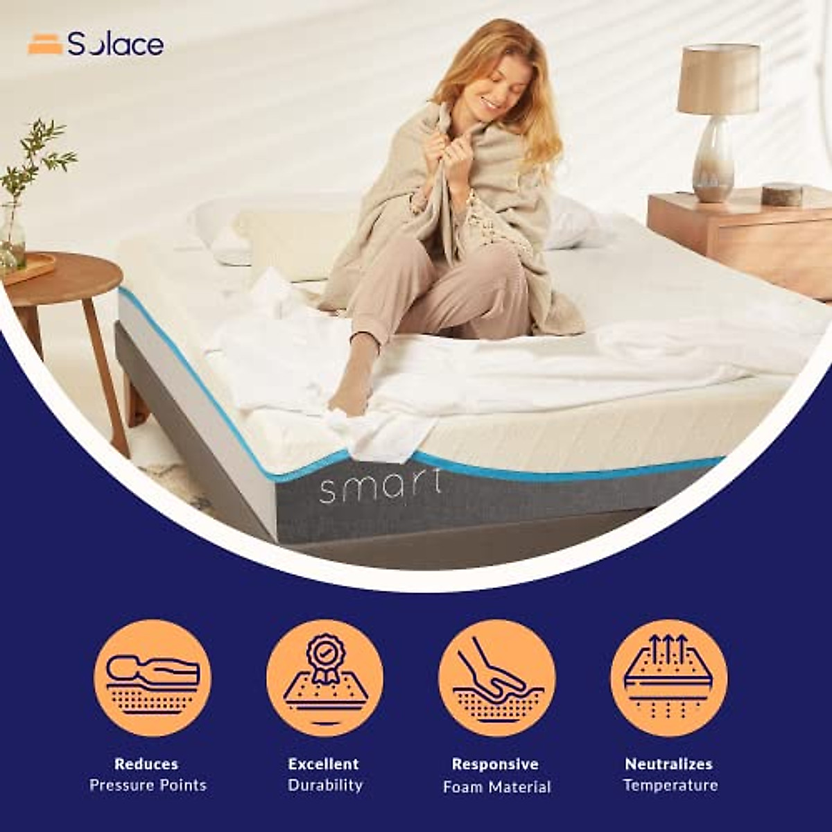 Solace Smart 10-Inch Mattress Queen