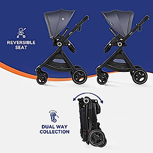 Baby Stroller, ELITTLE EMU Toddler Stroller with Reversible Seat, 0-36 Months Full-Size Stroller Convenient for Various Travel Venues or Vehicles Carrying