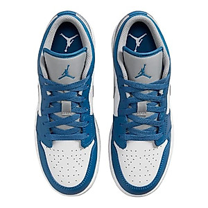 Jordan Nike 1 Low Grade School True Blue/Cement Grey-White 553560-412 7Y