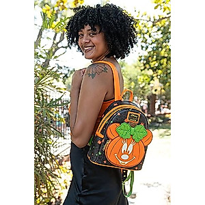 Loungefly Disney Glow in the Dark Pumpkin Minnie Mouse Women's Backpack