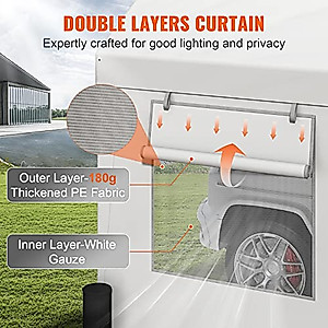 VEVOR Carport, Extra Large 12 x 20 ft Heavy Duty Car Canopy with Roll-up Ventilated Windows, Portable Garage with Removable Sidewalls, Waterproof UV Resistant All-Season Tarp for SUV, Truck, Boat