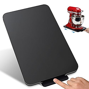 Coffee Maker Sliding Tray-Kitchen Appliance Rolling Tray Sliding Tray for Kitchenaid Mixer Under Cabinet Appliance Organizer Moving Slider (Steel, Long - 9"W x 14.5"D)