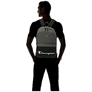 Champion unisex adult Manuscript Backpacks, Heather Grey, One Size US