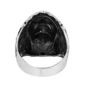 AeraVida Stylish Native American Style Abalone Shell .925 Sterling Silver Ring | Statement Fashion, Promise Ring, Couple Unisex Ring | Size 10