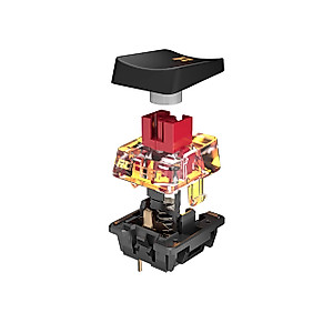 Roccat Vulcan TKL (UK Layout) Mechanical PC Gaming Keyboard, Tenkeyless, Linear Titan Switch, Per-Key AIMO RGB Lighting, Anodized Aluminum Top Plate and Detachable USB-C Cable, Black