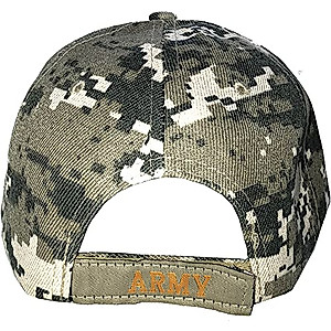 U.S. Army Baseball Caps Hats Military Apparel | Retired Veteran | 3D Embroidered | Adjustable (Camo Veteran with Emblem)