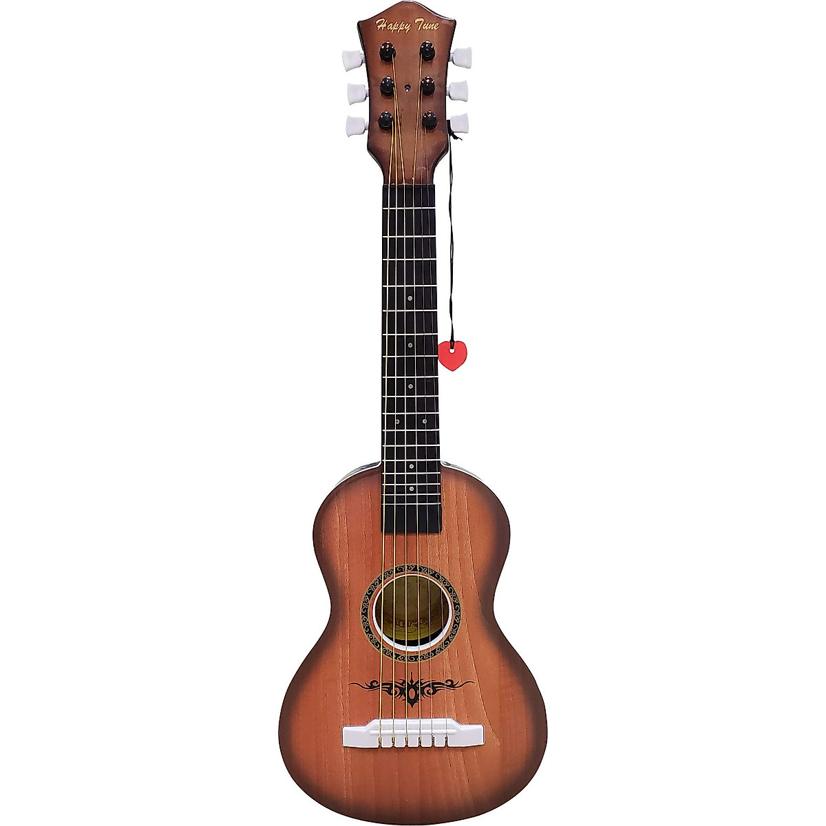 23" Acoustic Guitar, Kids 6 String Toy Guitar - Realistic Steel Strings - Beginner Practice First Musical Instrument for Children, Toddlers (Walnut)