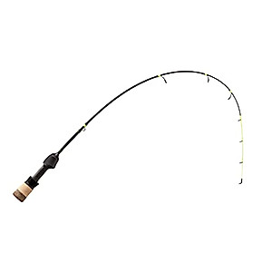 13 FISHING - Tickle Stick - Ice Fishing Rod - Gen 3 - 27" L (Light) - 1/16-1/8oz - PC2 Flat-Tip Blank - TS3-27L, Black