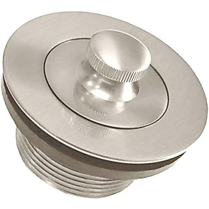 Lift & Turn Style Conversion Kit Bathtub Tub Drain Assembly, All Brass Construction (Brushed Nickel)
